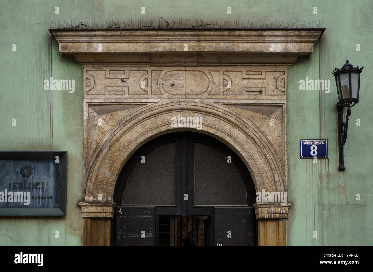 KRAKOW,POLAND-23 APRIL,2019: Historic Polish house in center of Krakow ...