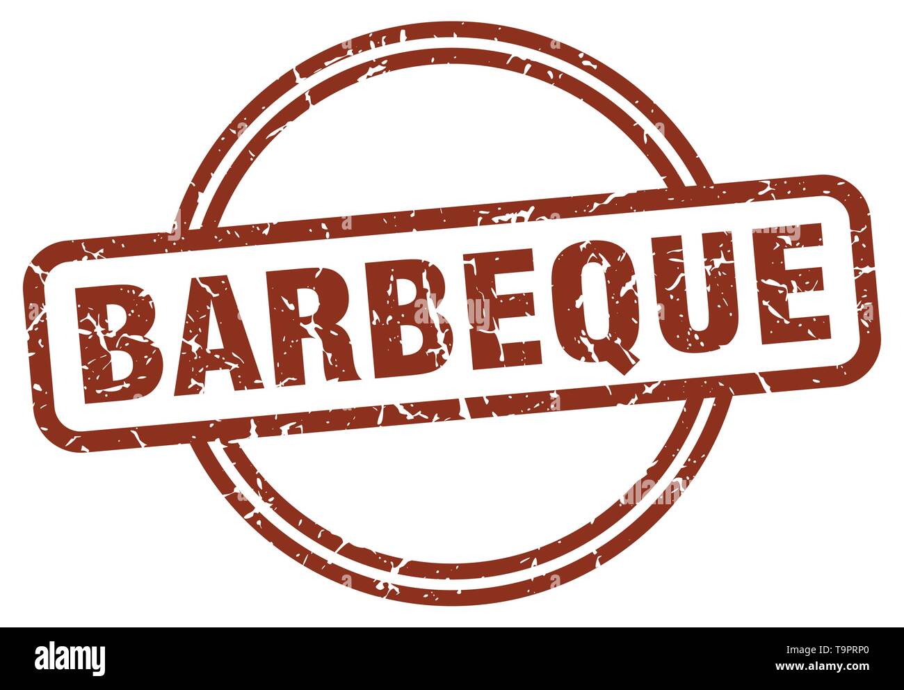 barbeque stamp isolated on white Stock Vector Image & Art - Alamy