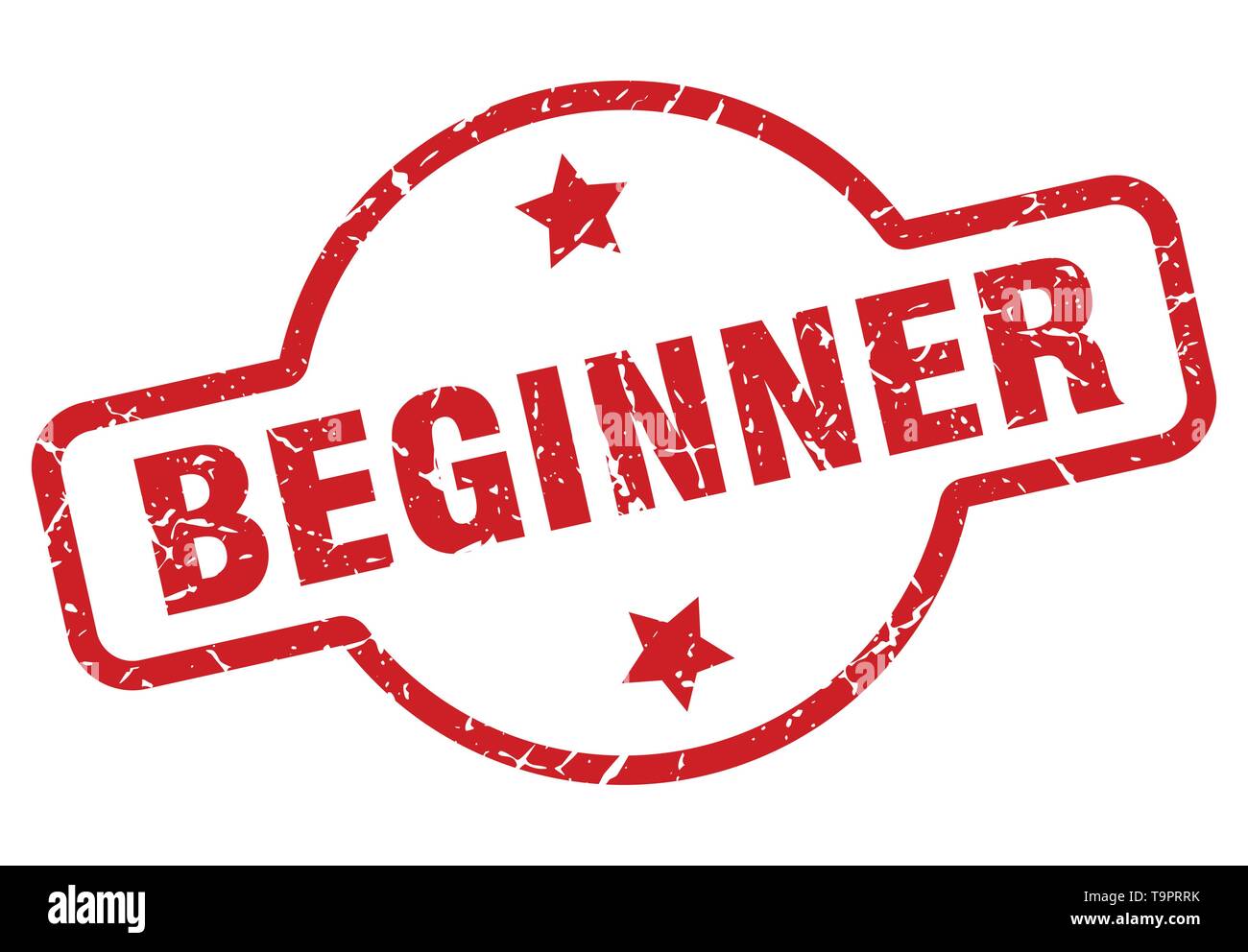beginner stamp isolated on white Stock Vector Image & Art - Alamy