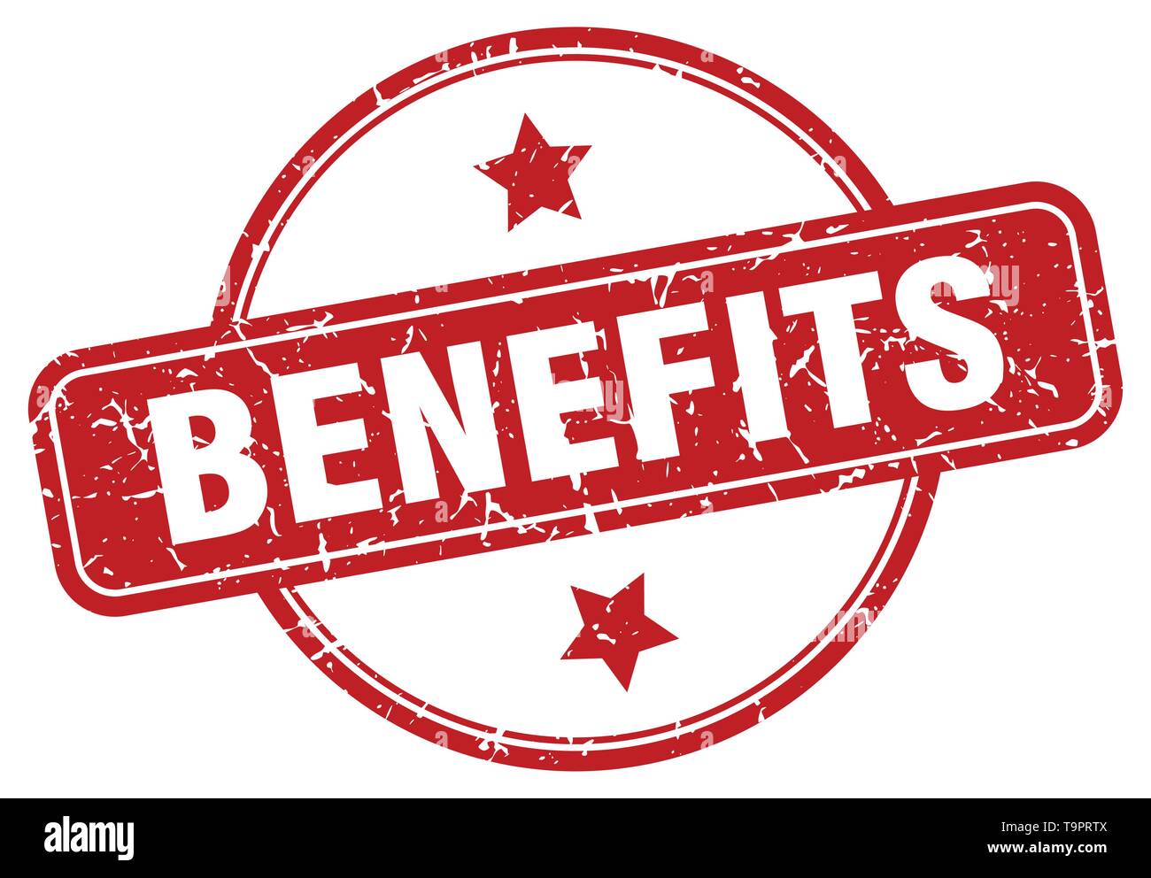 benefits vintage round isolated stamp Stock Vector Image & Art - Alamy