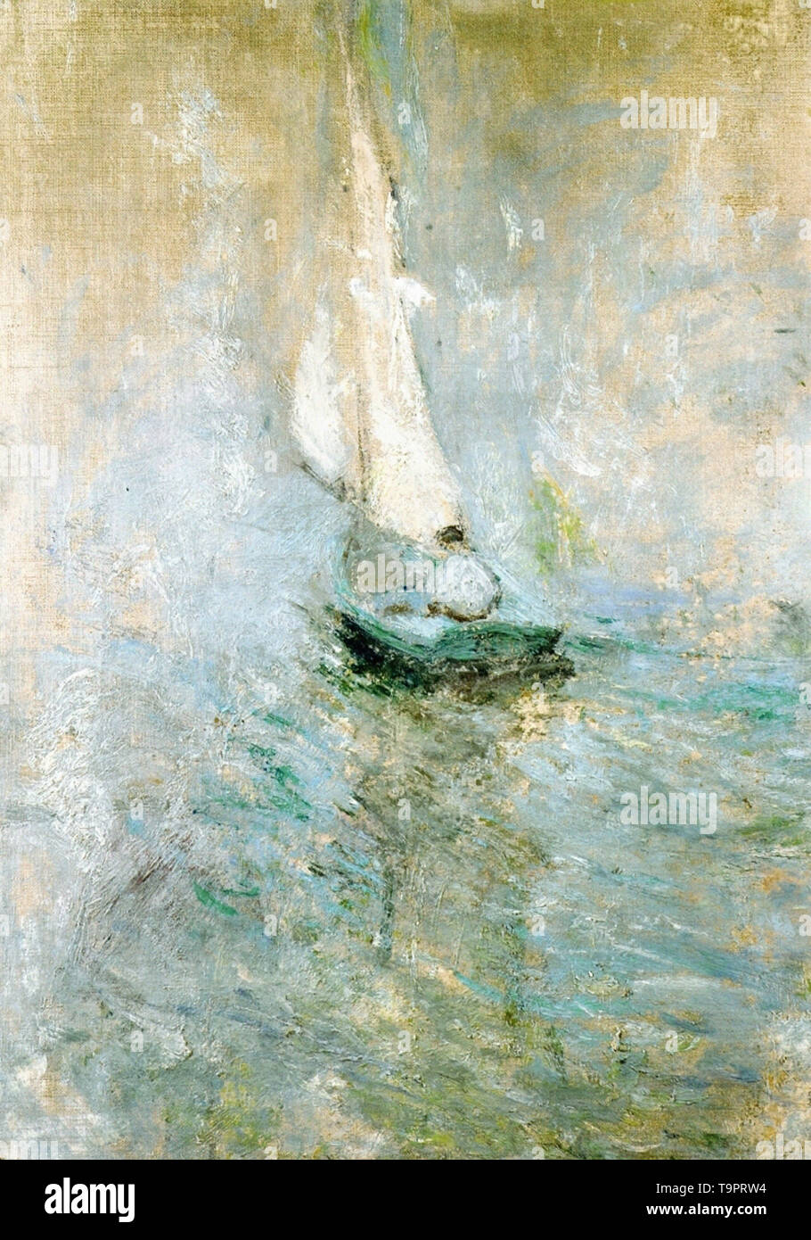 John Henry Twachtman - sailing mist 1 c 1895 Stock Photo - Alamy