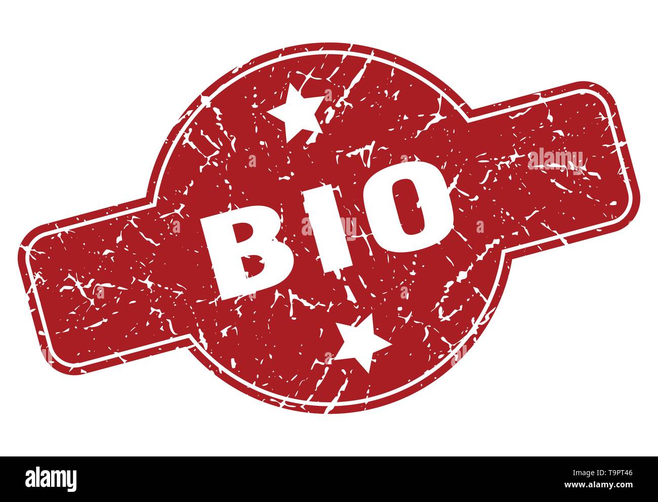 Bio red vintage seal isolated Stock Vector Images - Alamy