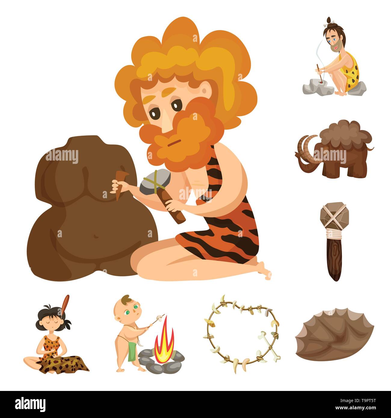 Vector illustration of ancient and age sign. Set of ancient and ...