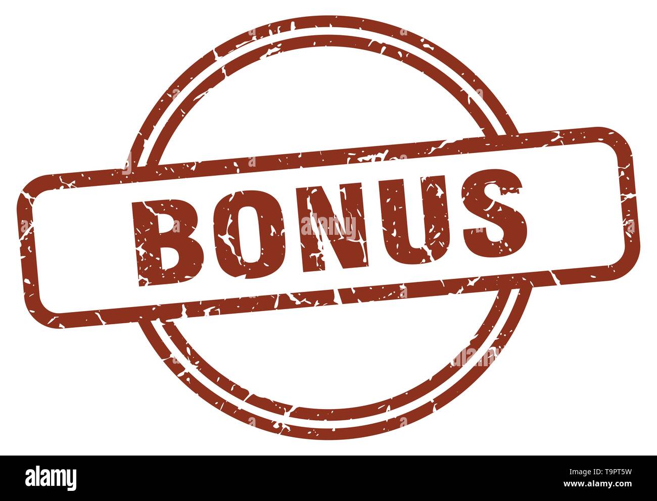 bonus stamp isolated on white Stock Vector Image & Art - Alamy