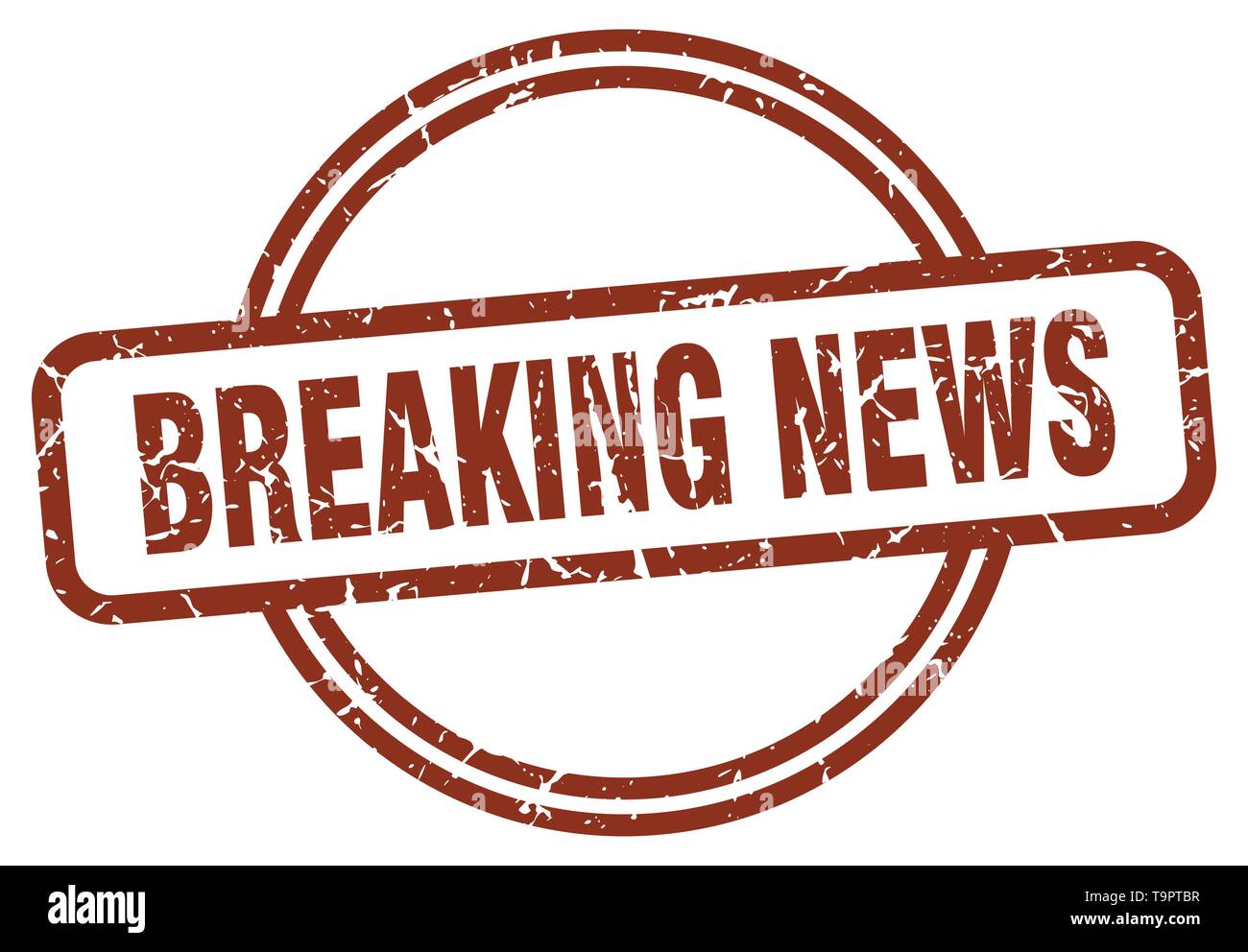 breaking news stamp isolated on white Stock Vector Image & Art - Alamy