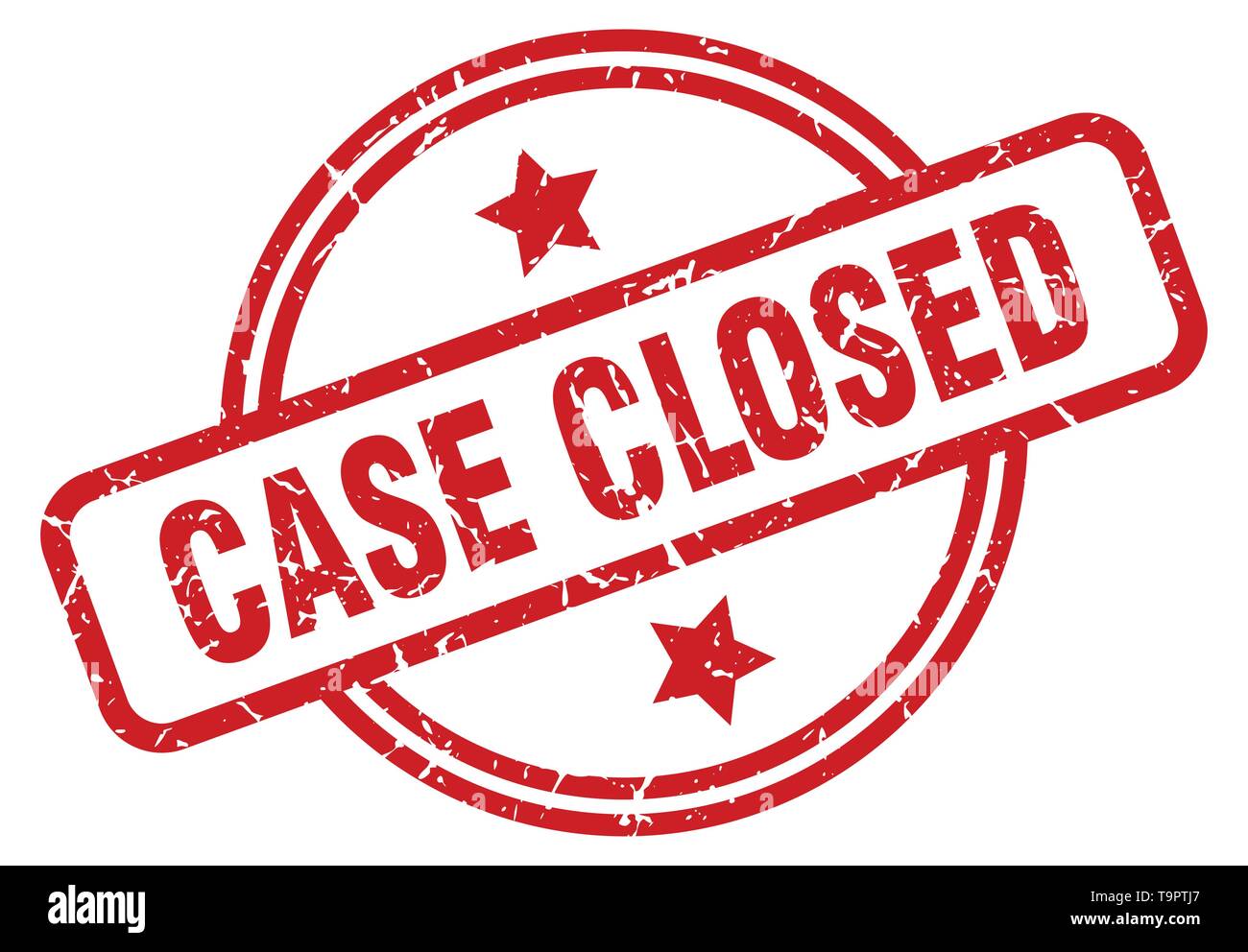 case closed round grunge isolated stamp Stock Vector Image & Art - Alamy