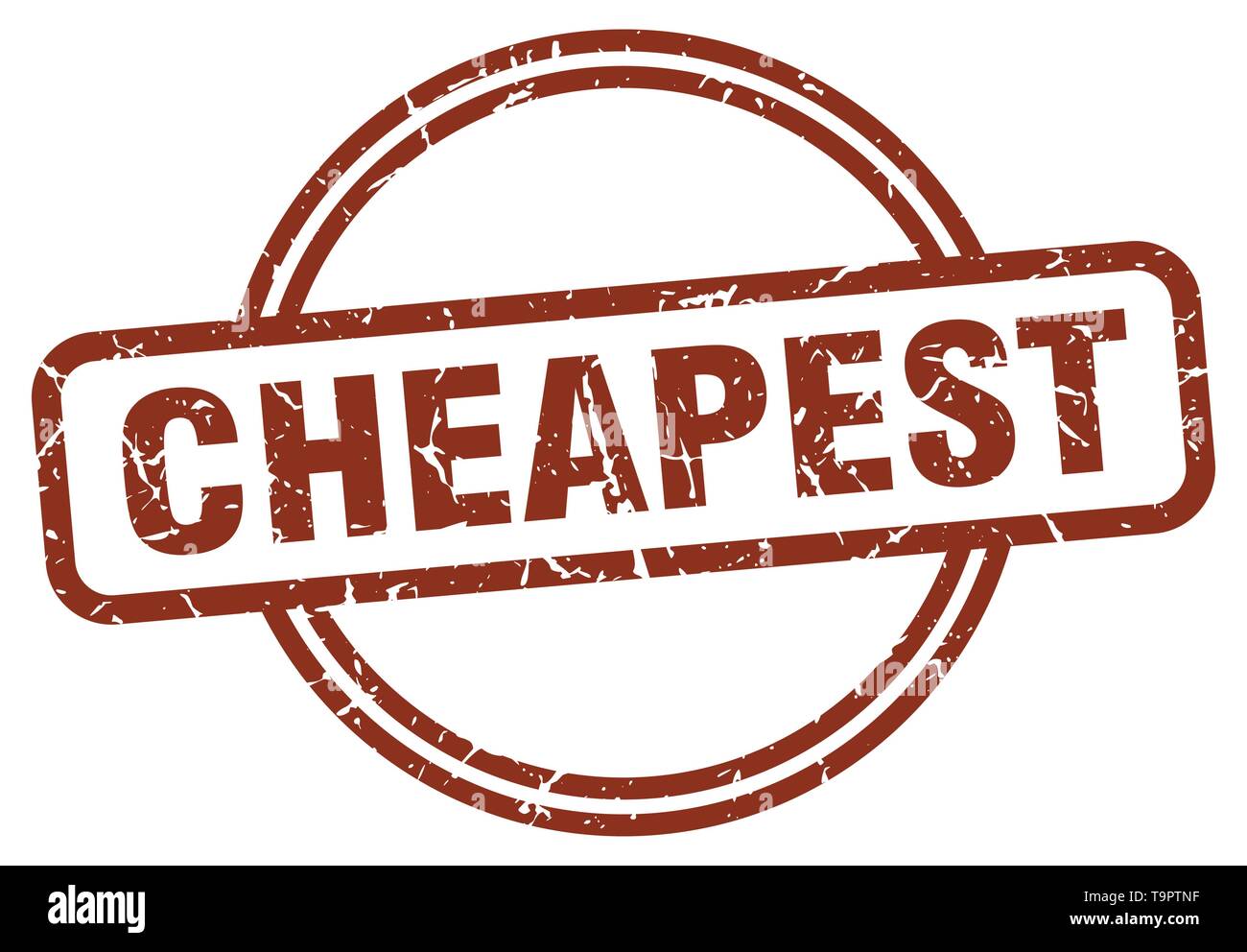 cheapest stamp isolated on white Stock Vector Image & Art - Alamy