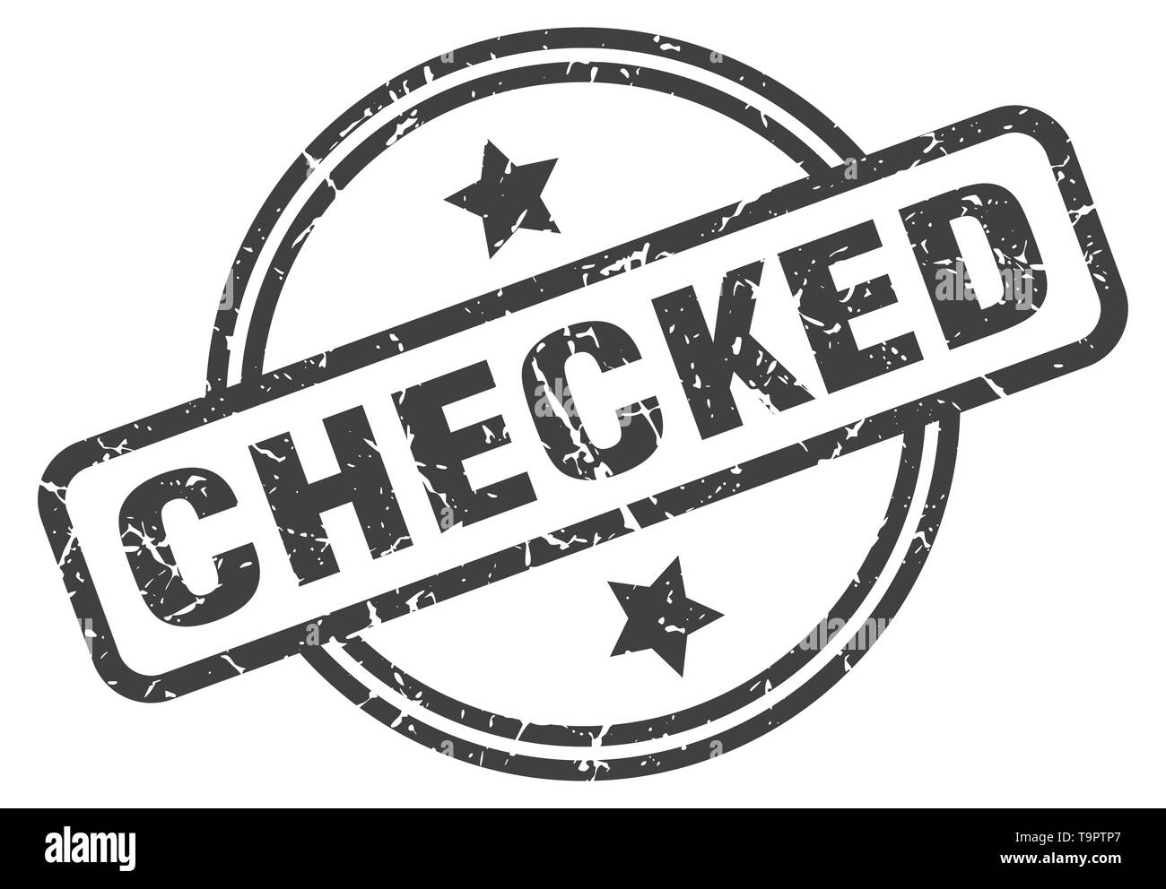 Checked stamp hi-res stock photography and images - Alamy