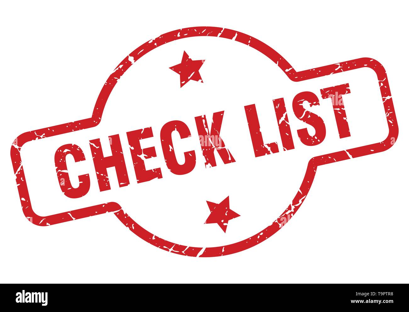 check list stamp isolated on white Stock Vector Image & Art - Alamy