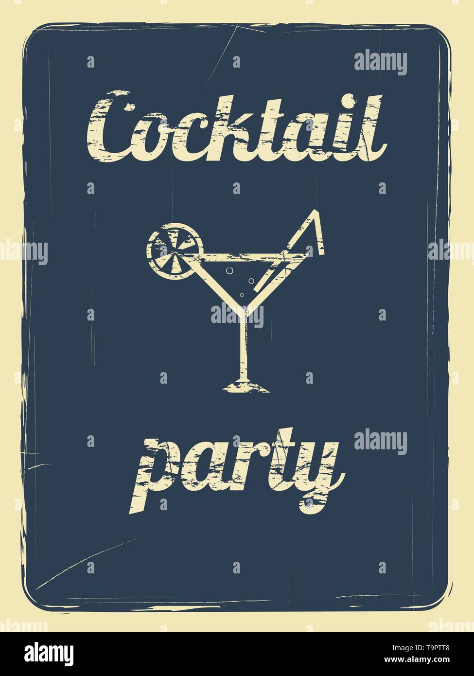 Vintage Cocktail Party Invitations