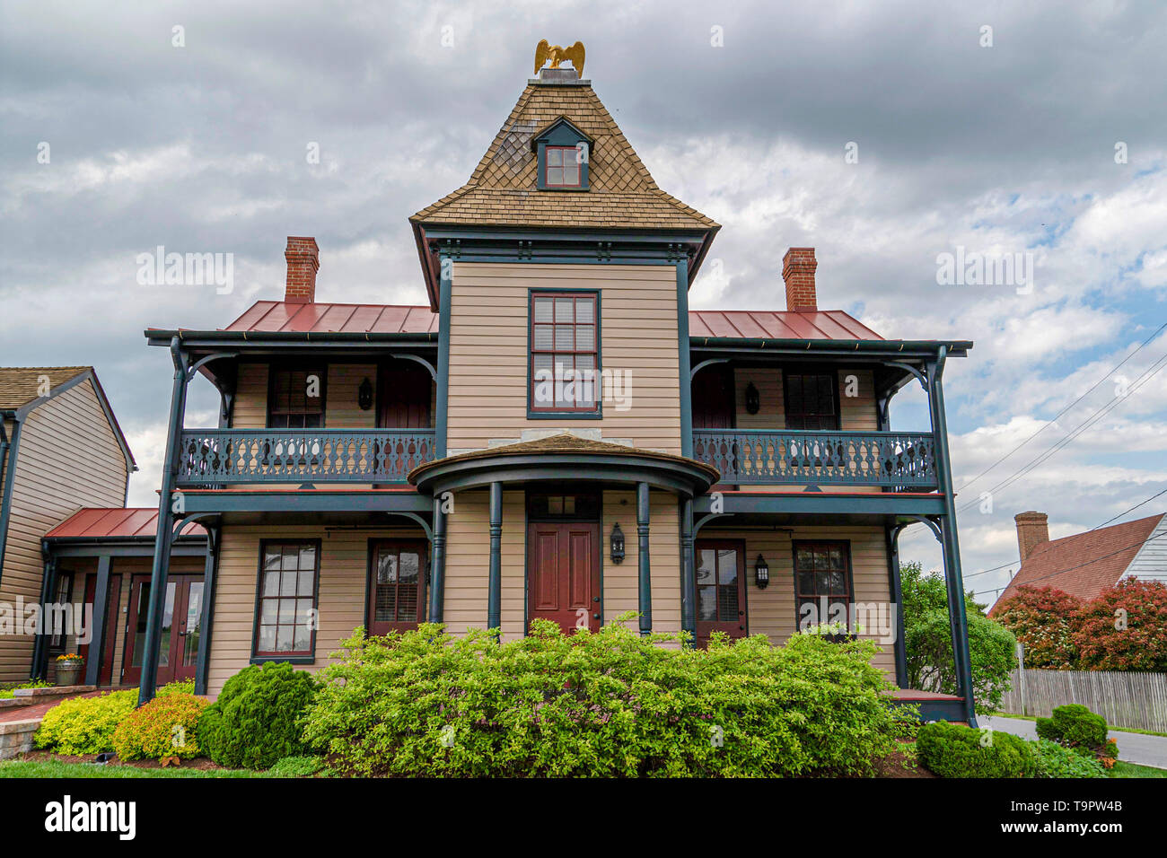 st michaels village maryland old historical houses of 1800 Stock Photo ...