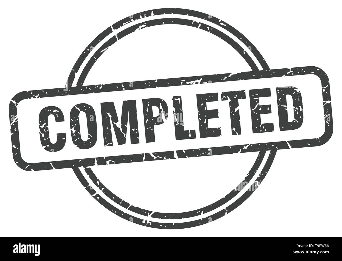 completed vintage stamp. completed sign Stock Vector Image & Art - Alamy