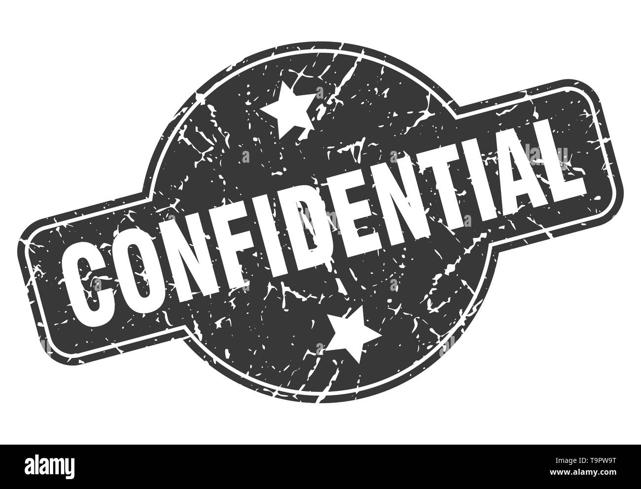 confidential round grunge isolated stamp Stock Vector Image & Art - Alamy