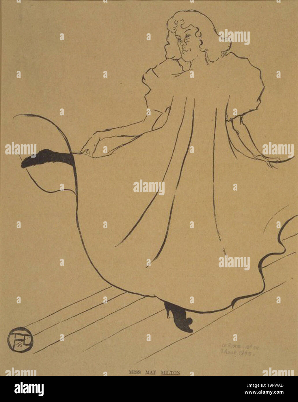 Henri de Toulouse-Lautrec - miss may milton le rire c 1895 Stock Photo ...