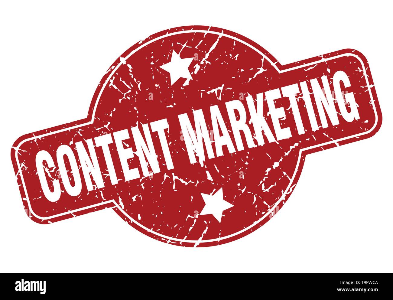content marketing vintage stamp. content marketing sign Stock Vector ...