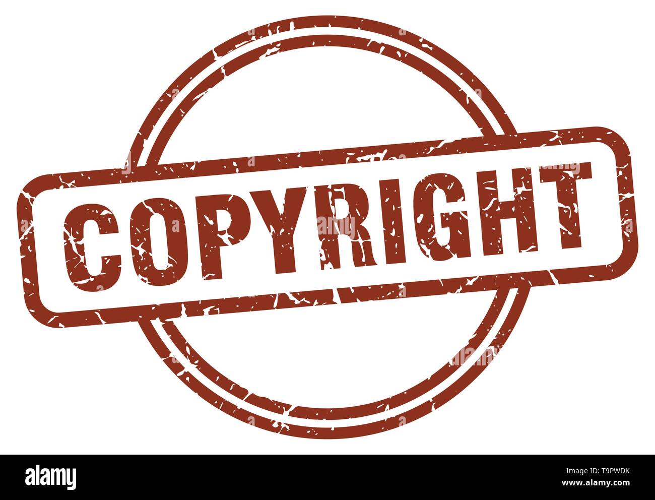 copyright stamp isolated on white Stock Vector Image & Art - Alamy