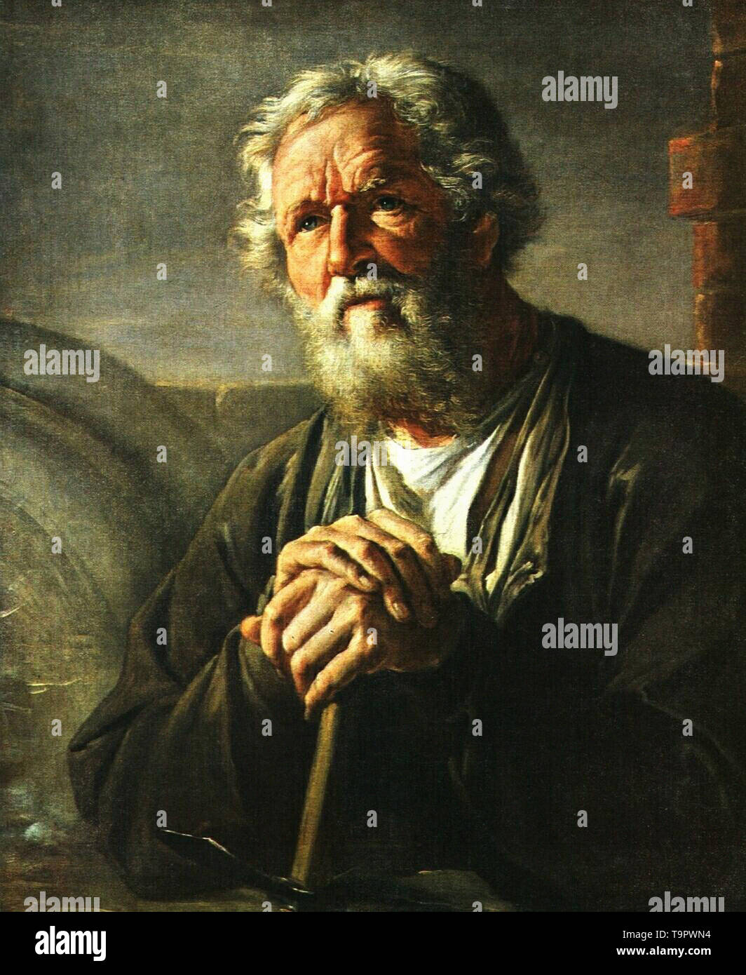 Vassili Tropinine - portrait s k sukhanov 1823 Stock Photo - Alamy