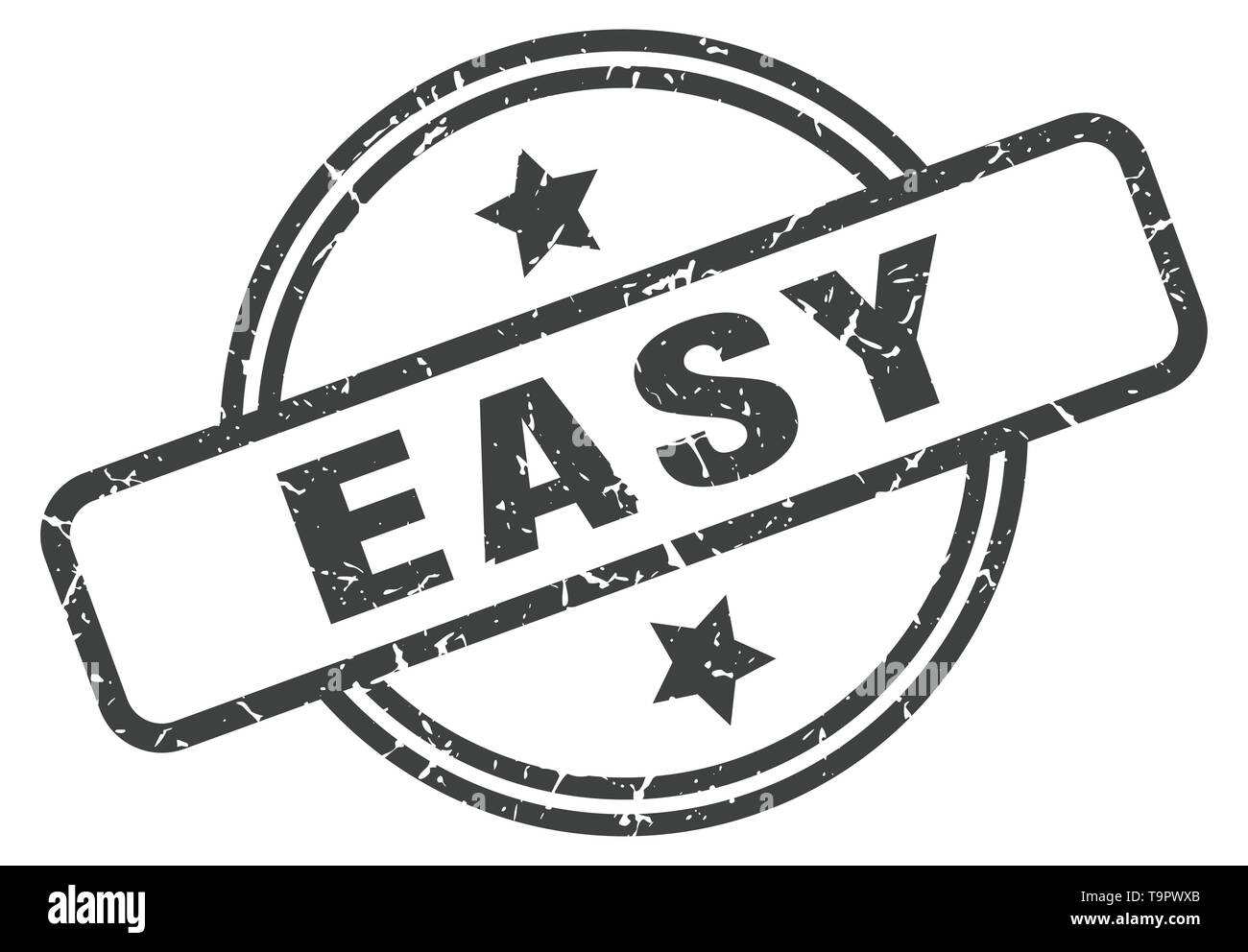 easy stamp isolated on white Stock Vector Image & Art - Alamy