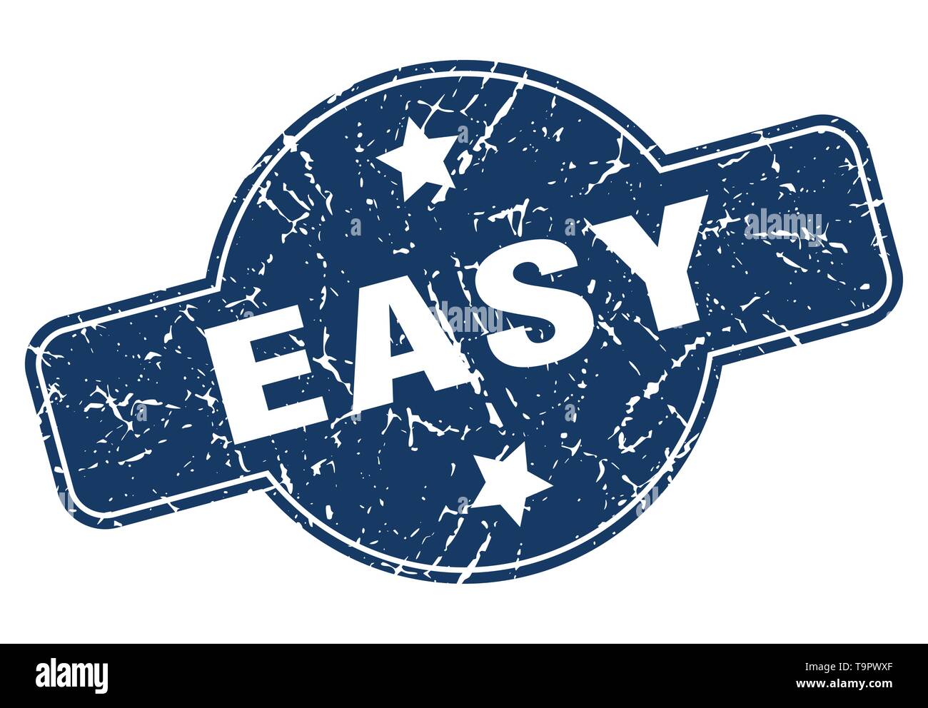 easy vintage round isolated stamp Stock Vector Image & Art - Alamy