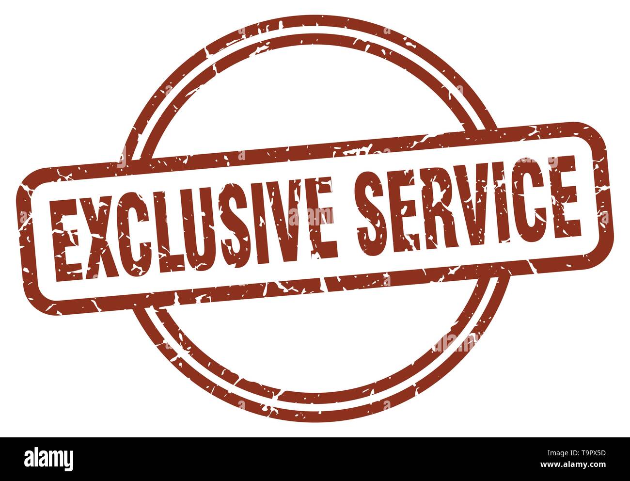 exclusive service stamp isolated on white Stock Vector Image & Art - Alamy