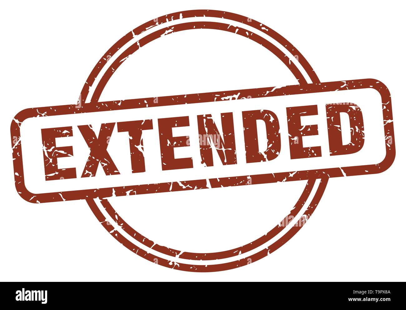 extended stamp isolated on white Stock Vector Image & Art - Alamy