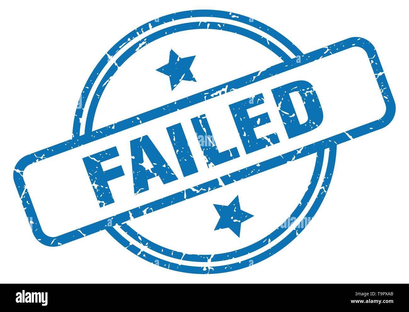 Failed rubber stamp Stock Vector Images - Alamy