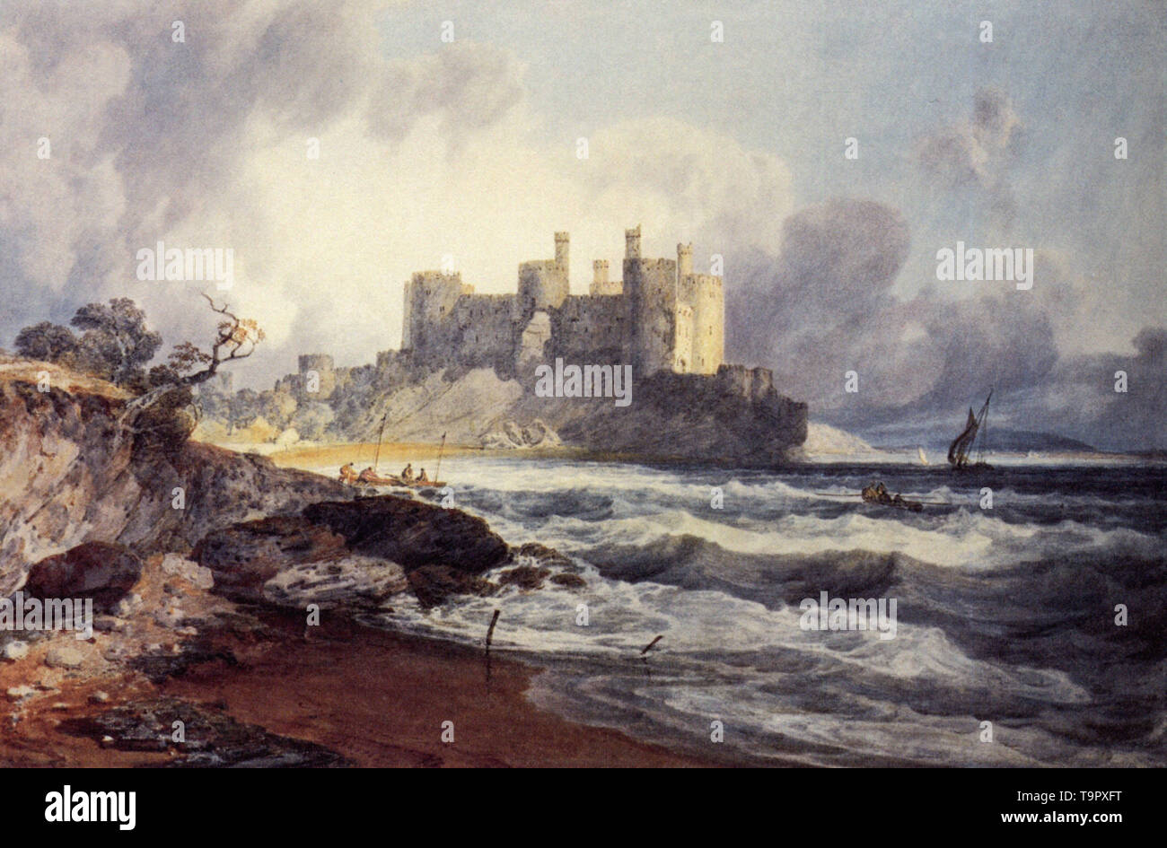 Joseph Mallord William Turner - conway castle 18 Stock Photo - Alamy