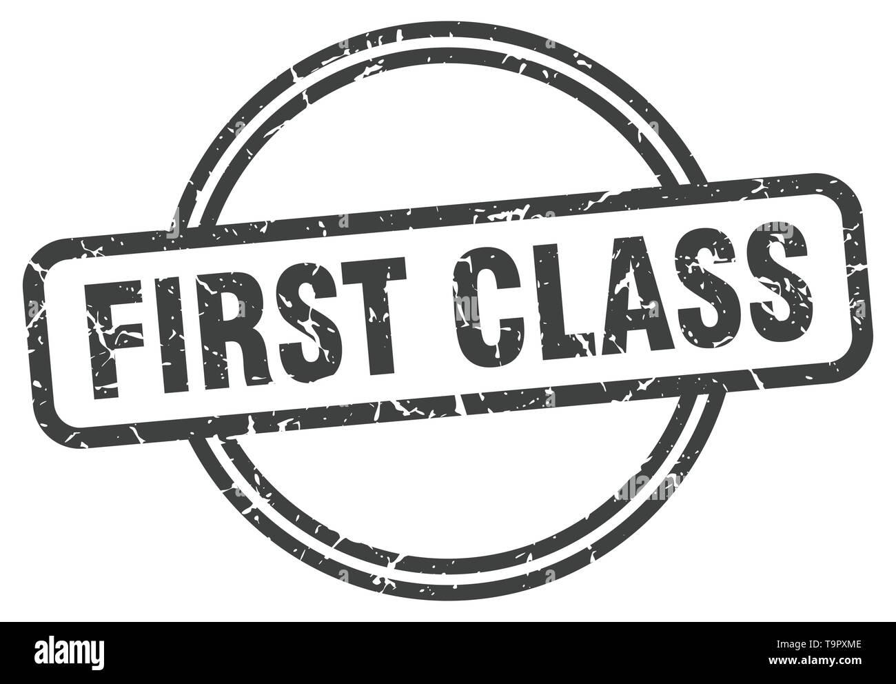 First class sign Stock Vector Images - Alamy
