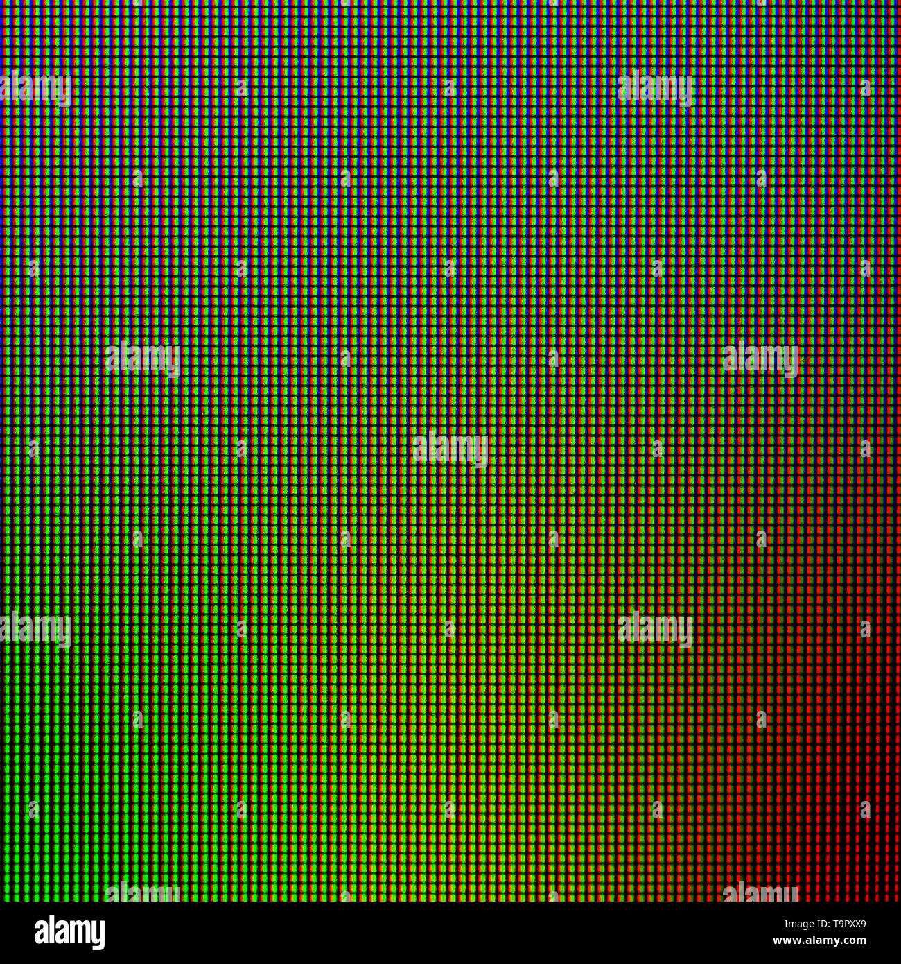 LED lights from LED computer monitor screen display panel for graphic ...