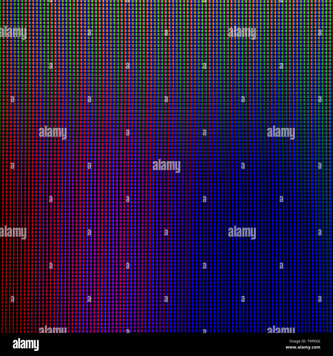 LED lights from LED computer monitor screen display panel for graphic ...