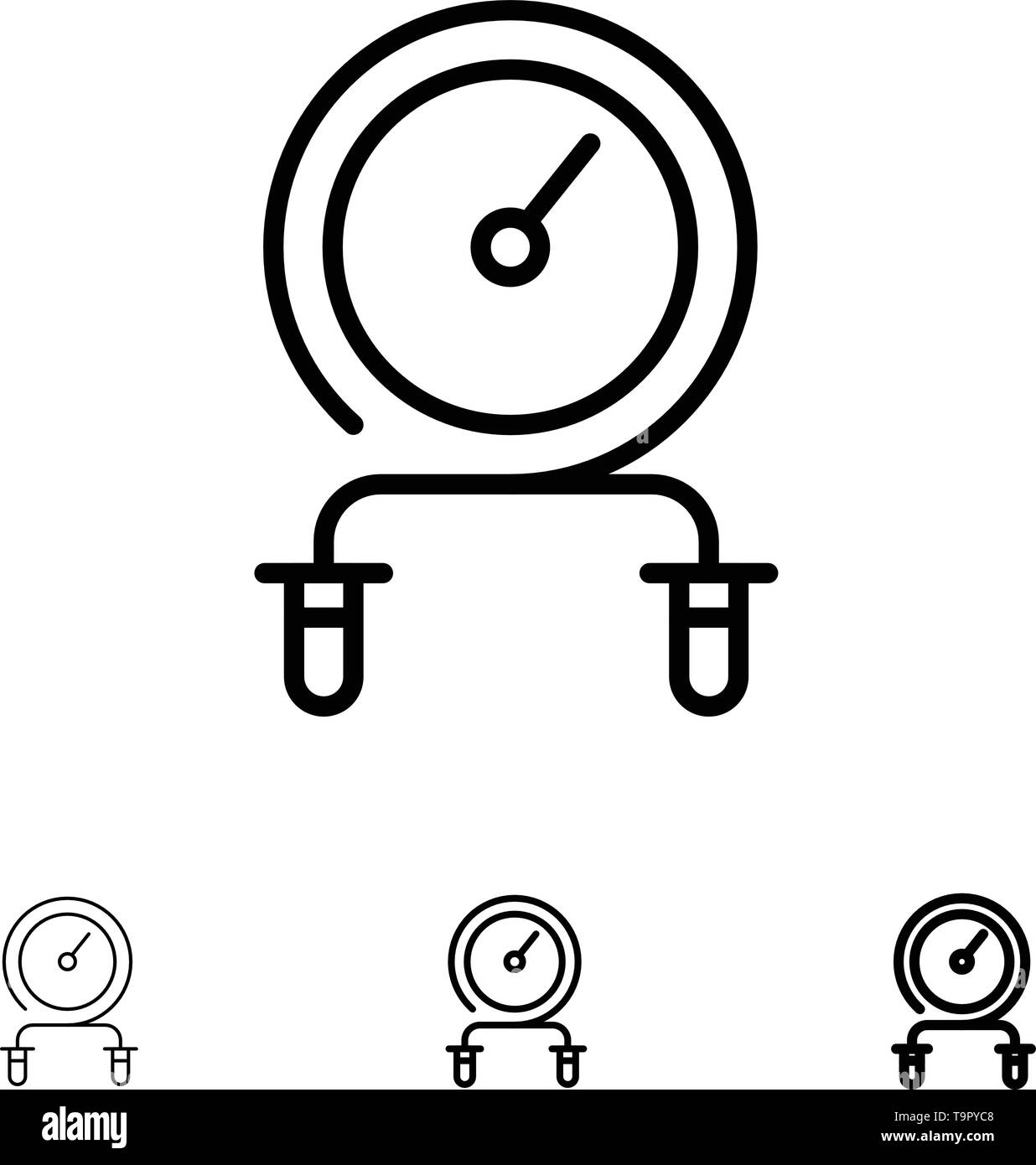 Fast, Fitness, Hit, Intensity, Training Bold and thin black line icon ...