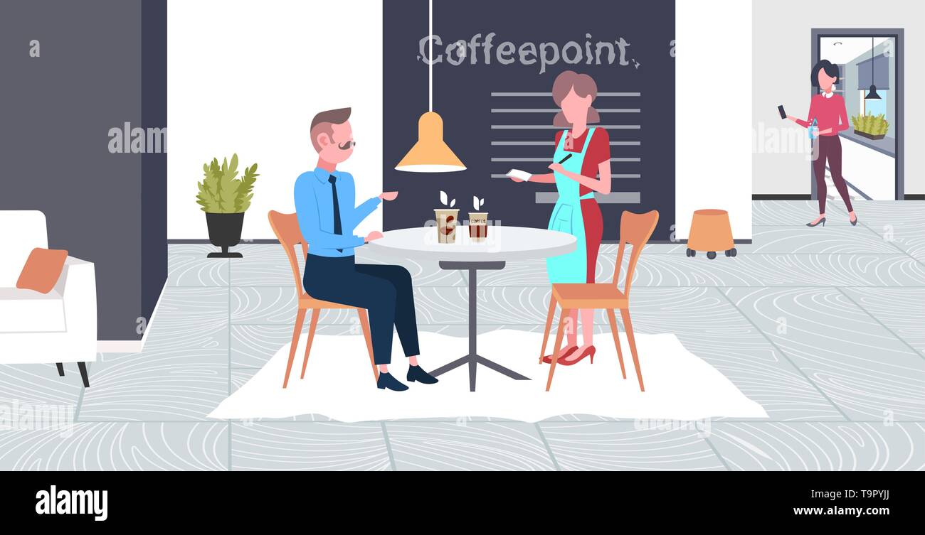 Taking your order Stock Vector Images - Alamy