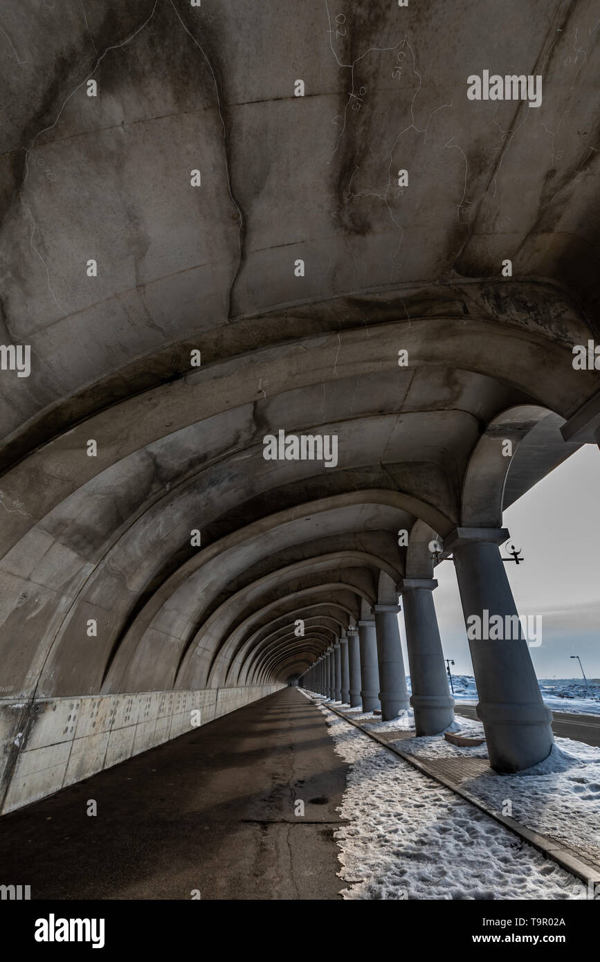 Wakkanai North Breakwater Dome in Japan Stock Photo - Alamy