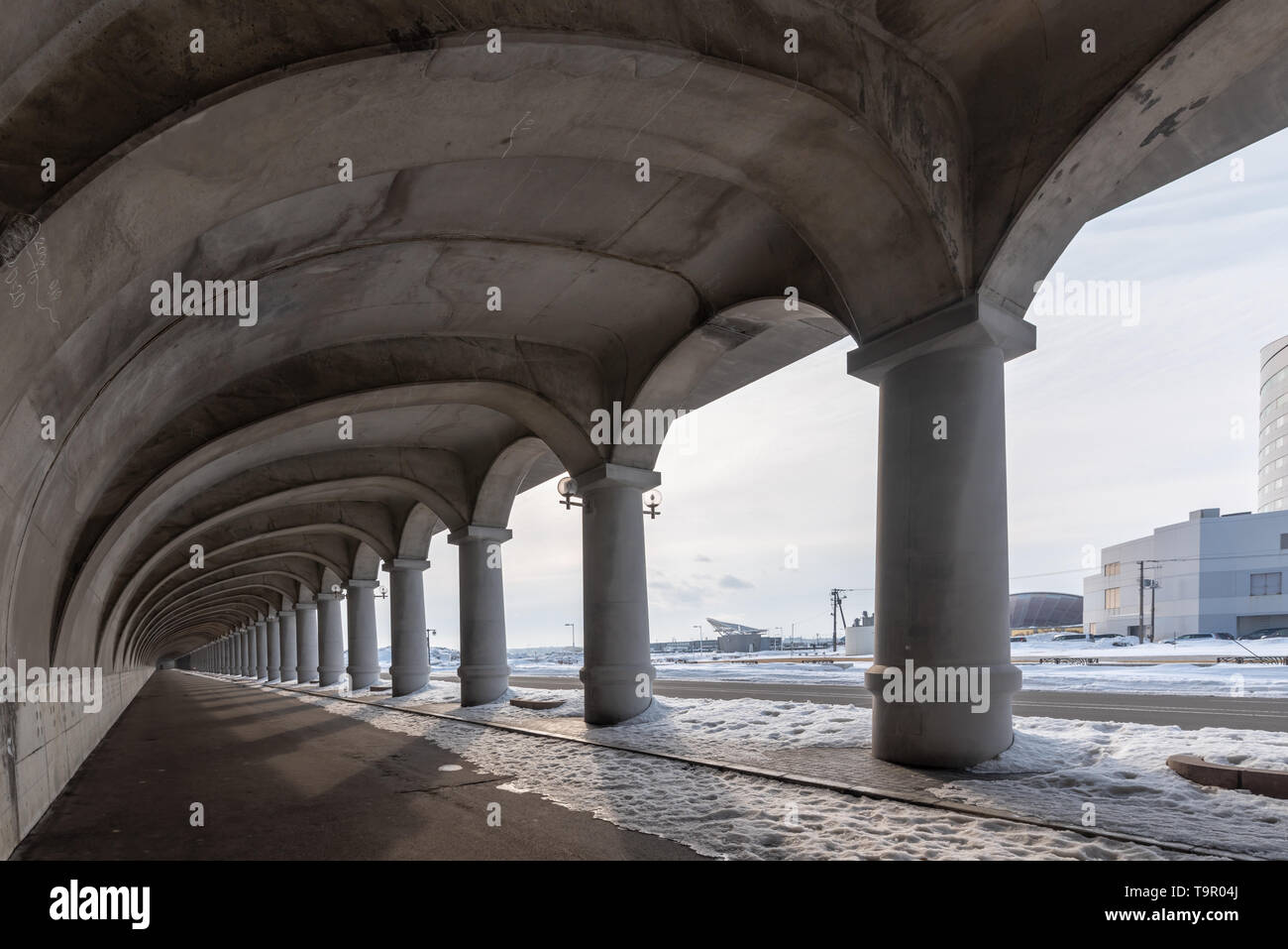 Wakkanai North Breakwater Dome in Japan Stock Photo - Alamy