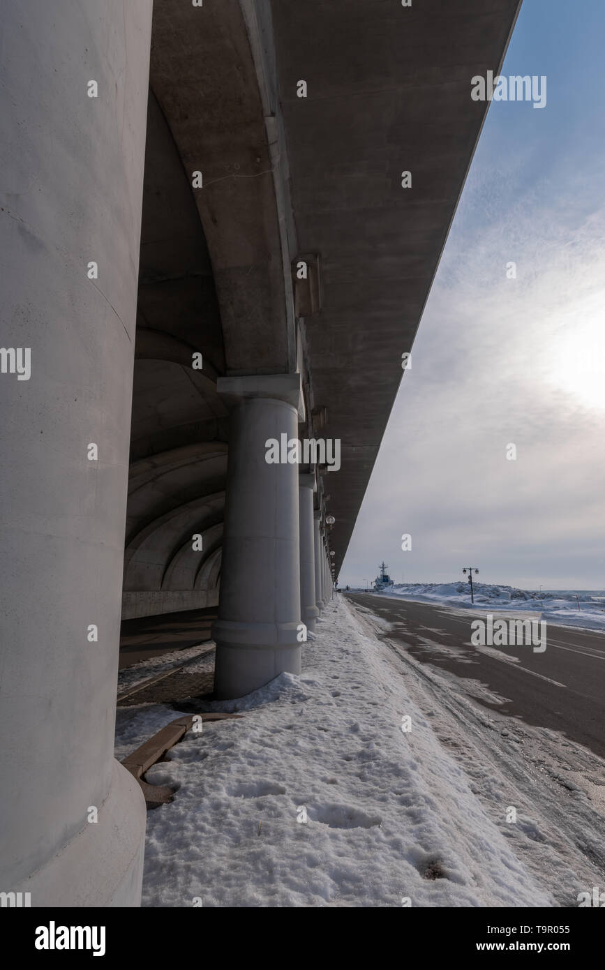 Wakkanai North Breakwater Dome in Japan Stock Photo - Alamy