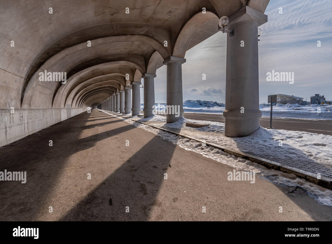 Wakkanai North Breakwater Dome in Japan Stock Photo - Alamy