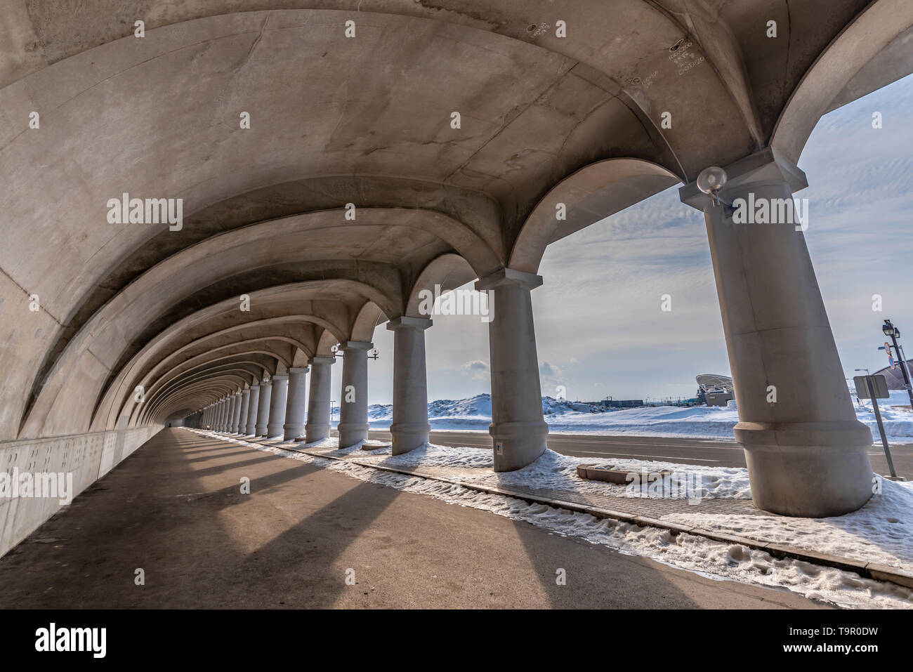 Wakkanai North Breakwater Dome in Japan Stock Photo - Alamy