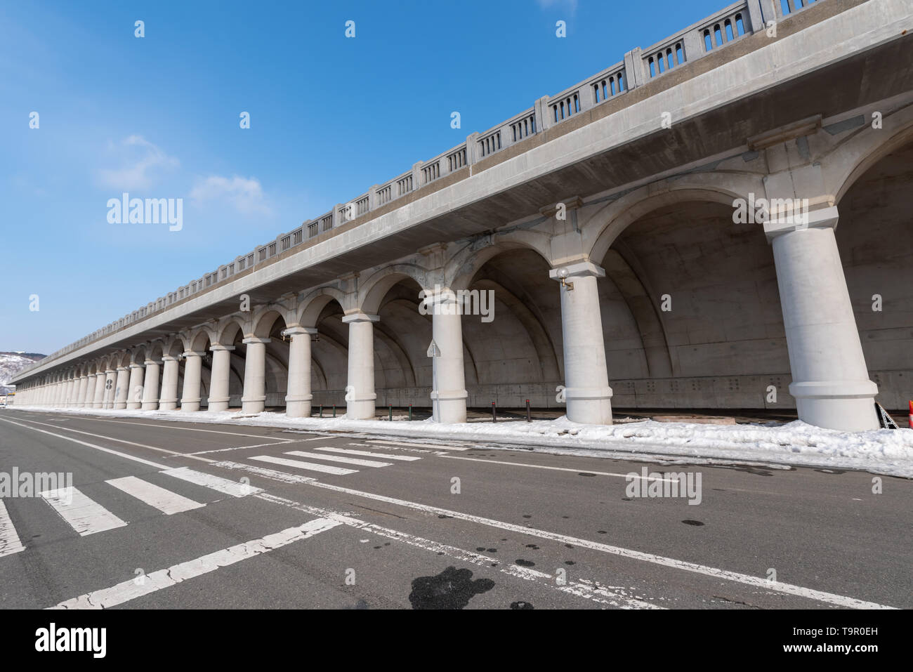 Wakkanai North Breakwater Dome in Japan Stock Photo - Alamy