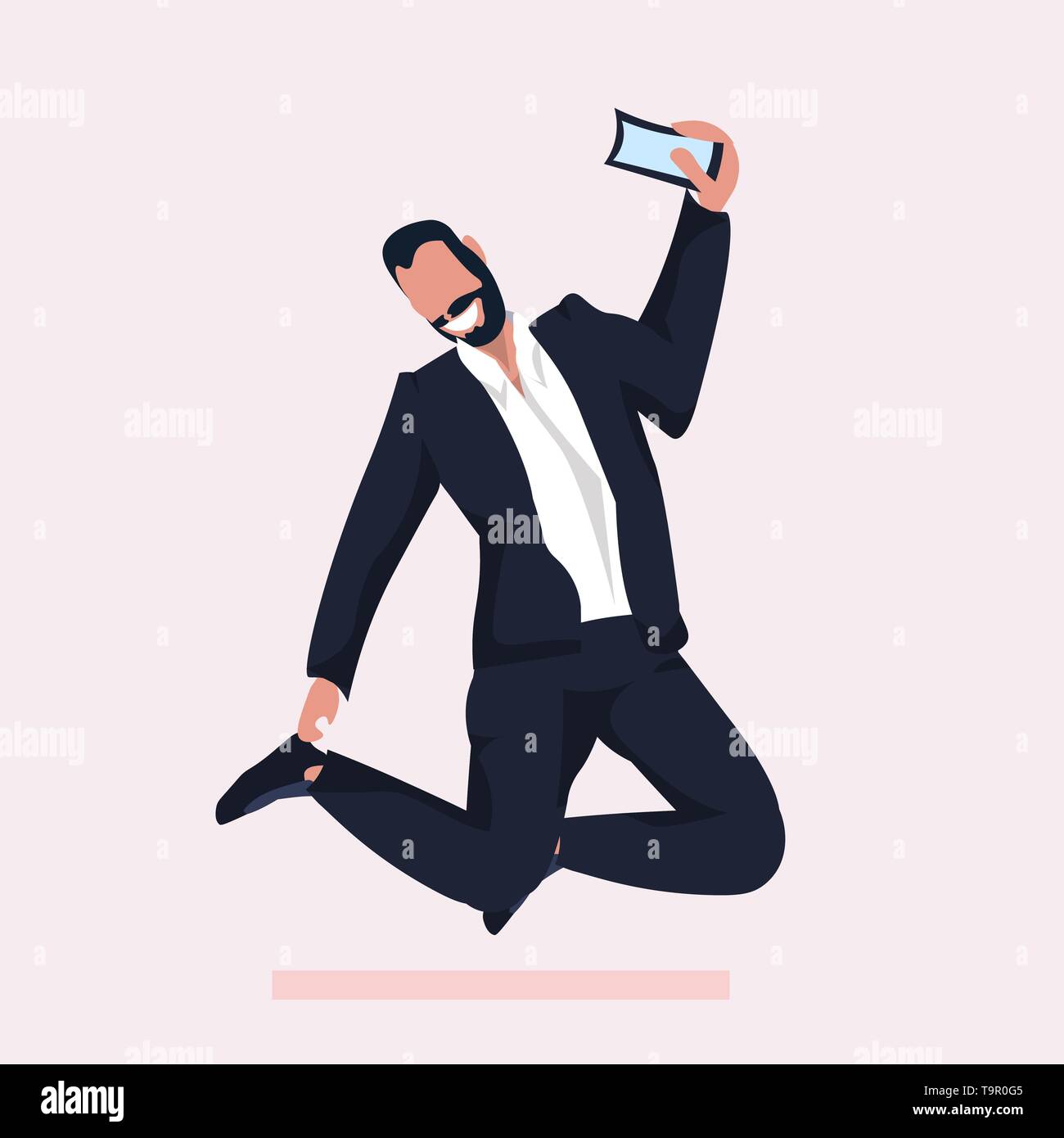 Tourist taking selfie photo Stock Vector Images - Alamy
