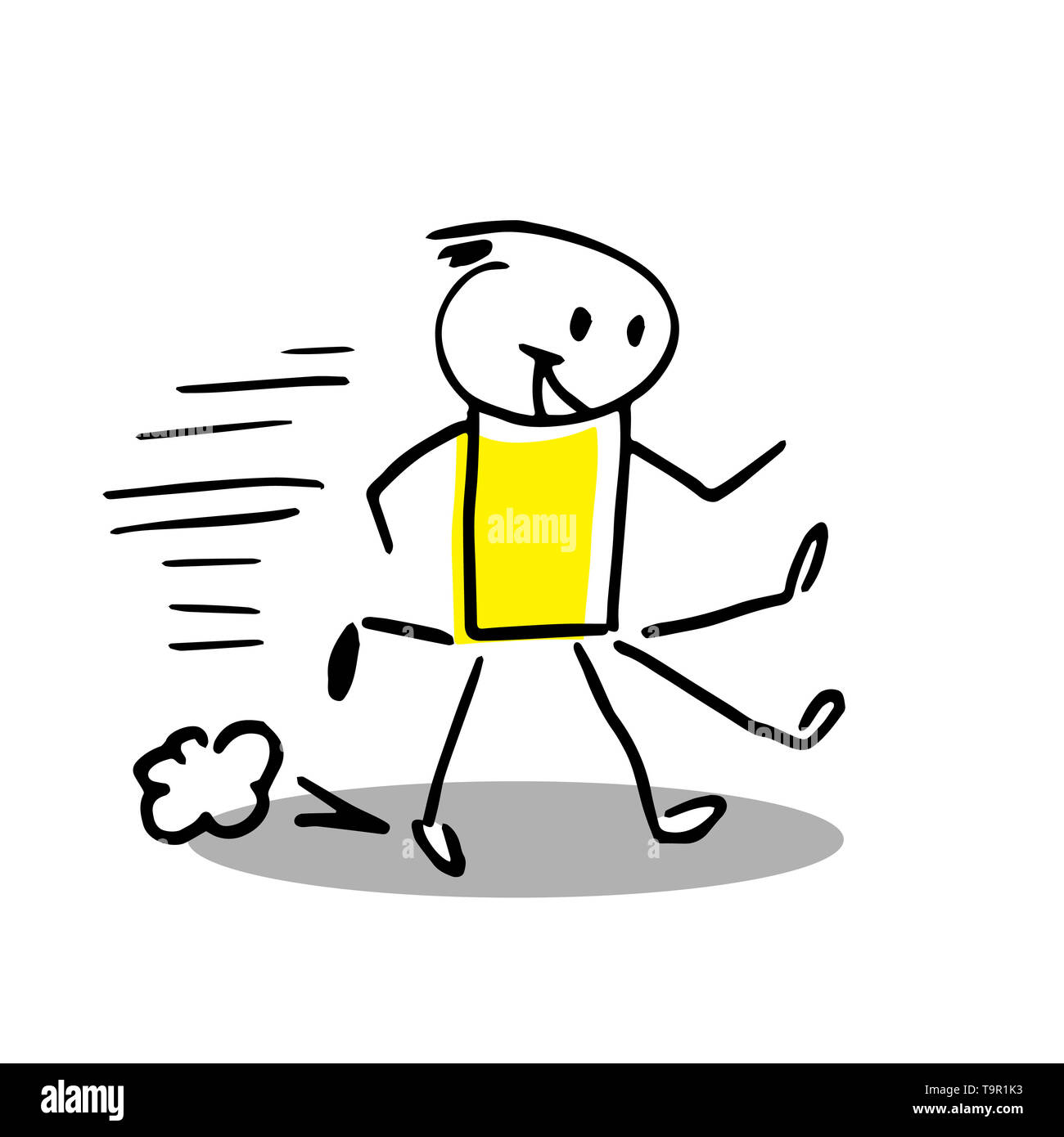 Stick Person Running Fast