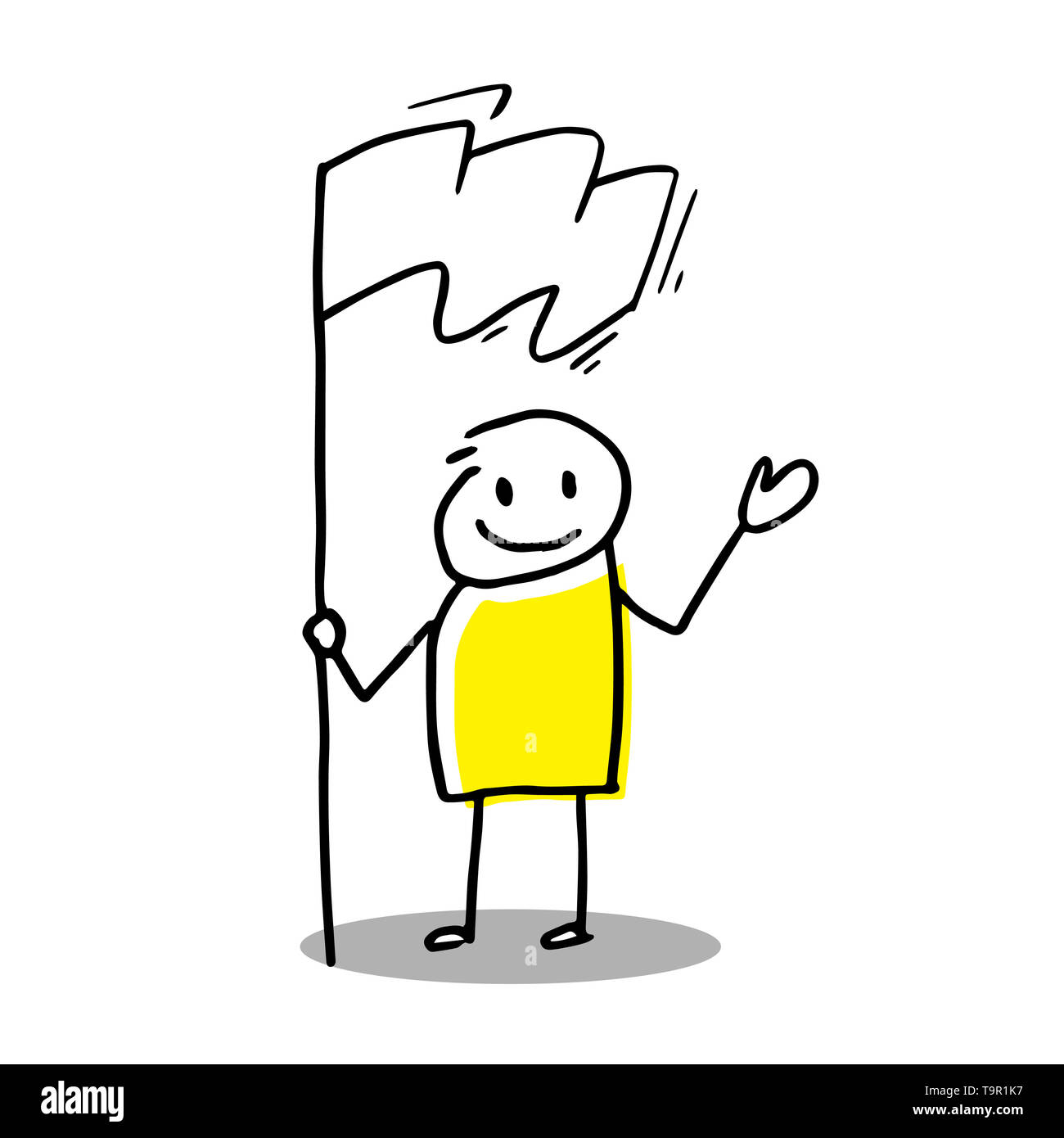 Stick figure flag hi-res stock photography and images - Alamy