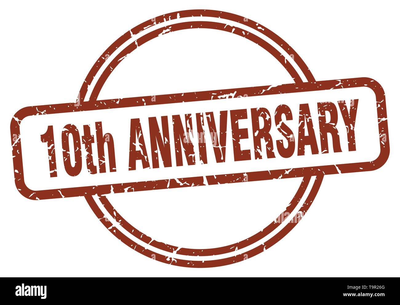 10th anniversary stamp isolated on white Stock Vector Image & Art - Alamy