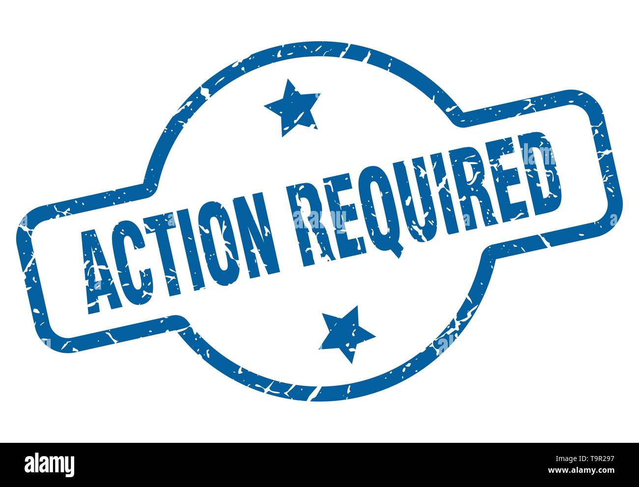 Action required stamp label hi-res stock photography and images - Alamy