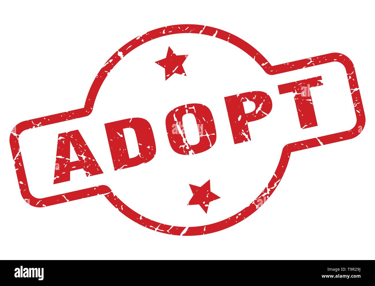 adopt stamp isolated on white Stock Vector Image & Art - Alamy