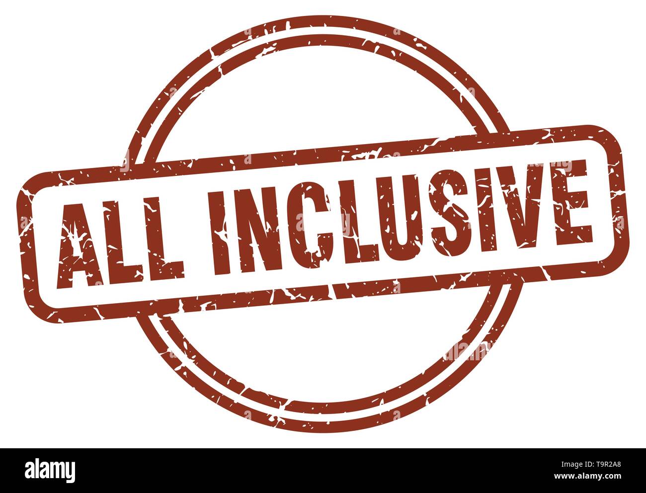 all inclusive stamp isolated on white Stock Vector Image & Art - Alamy