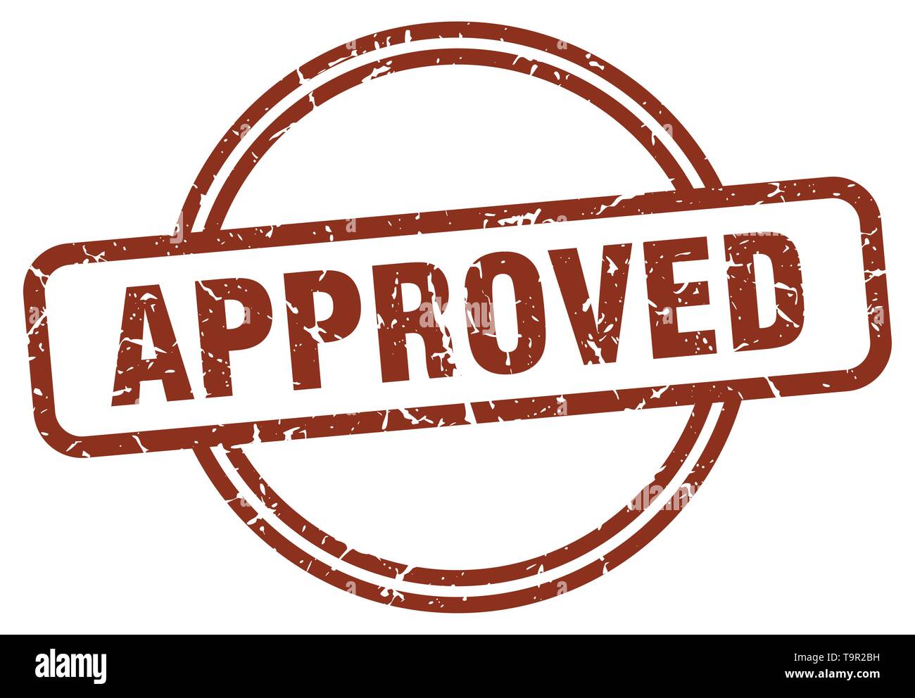 approved stamp isolated on white Stock Vector Image & Art - Alamy