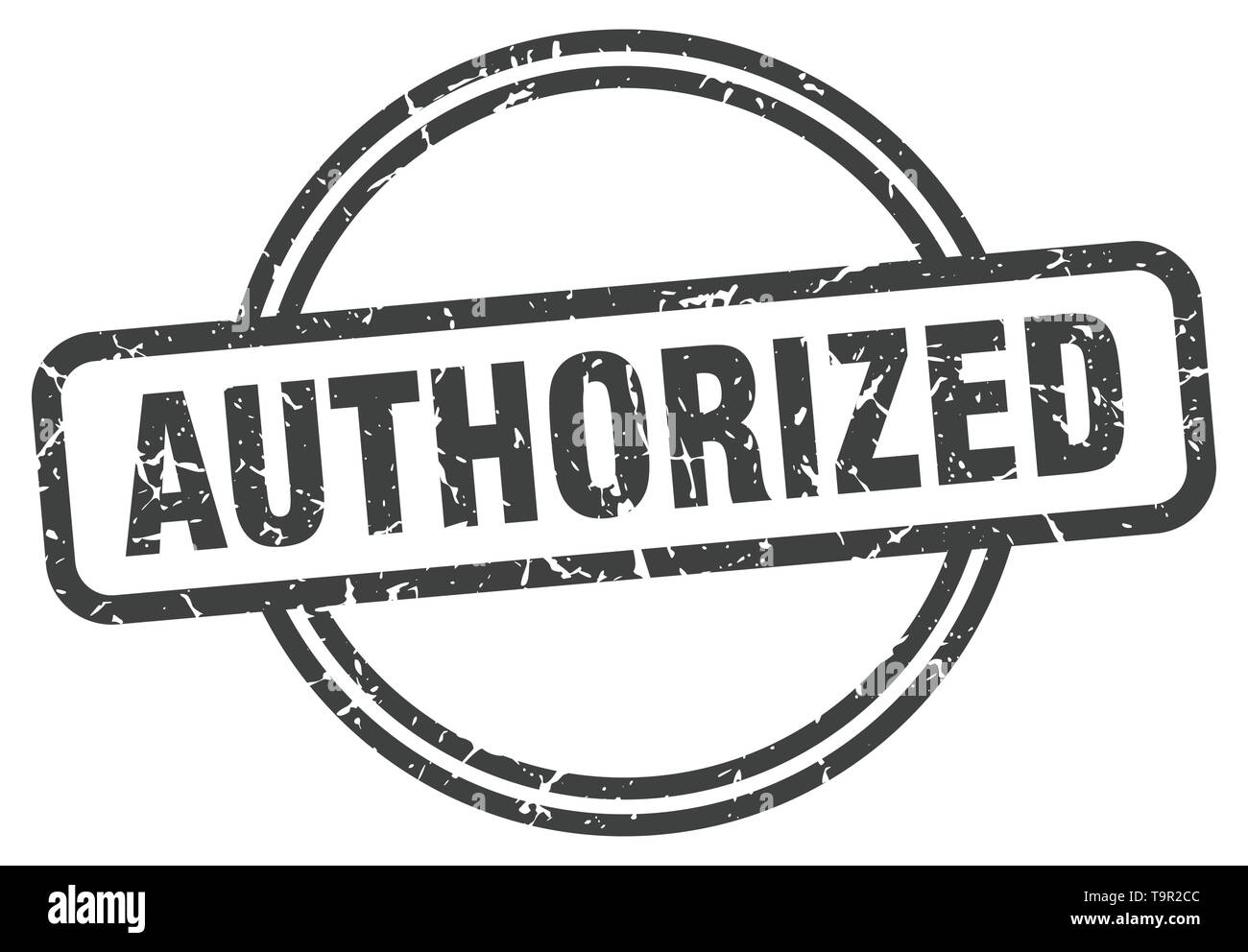 authorized vintage stamp. authorized sign Stock Vector Image & Art - Alamy