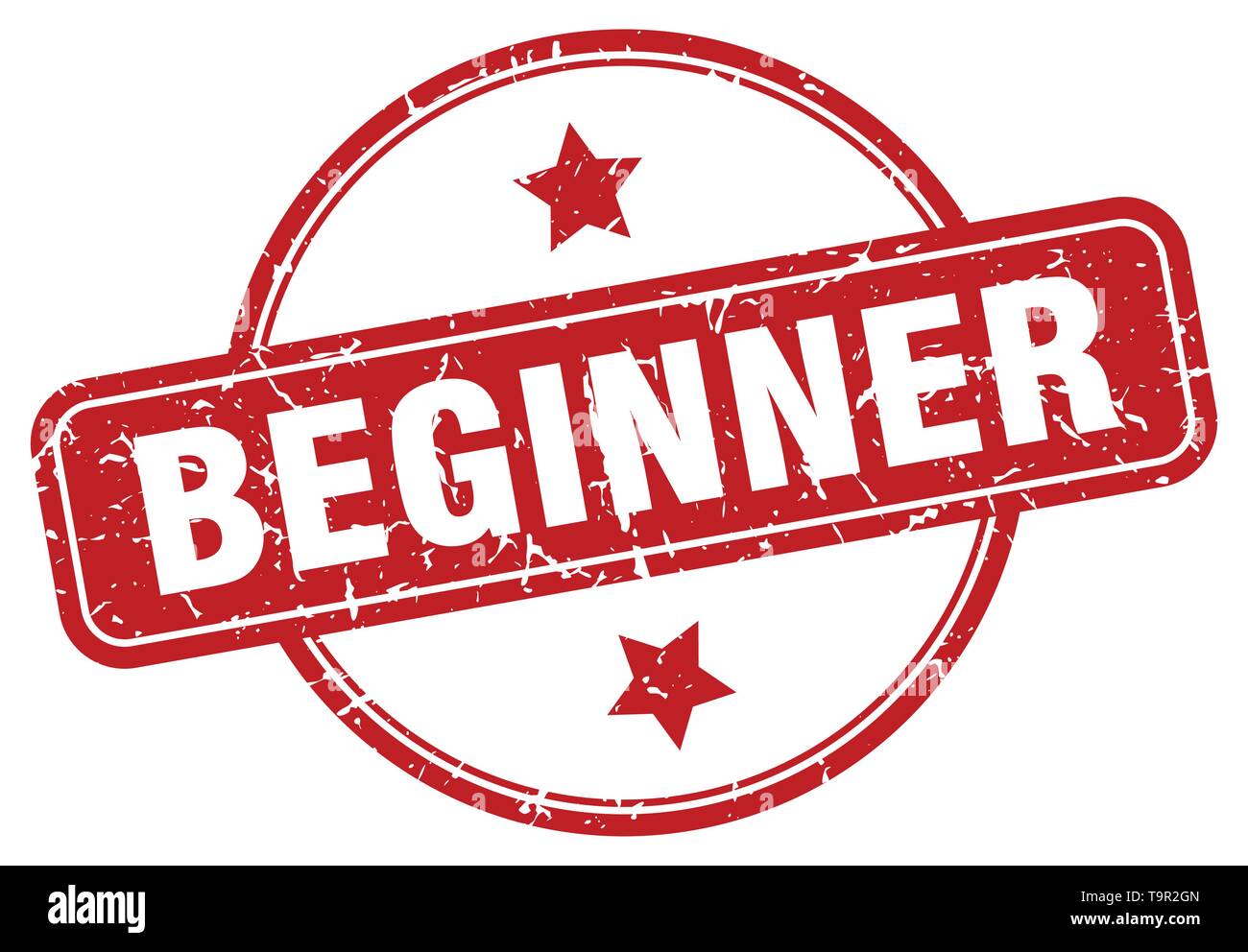 beginner vintage round isolated stamp Stock Vector Image & Art - Alamy