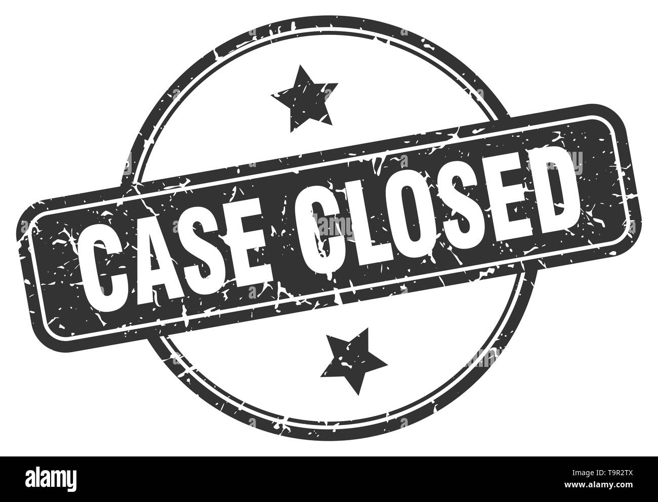 case closed round vintage grunge stamp Stock Vector Image & Art - Alamy