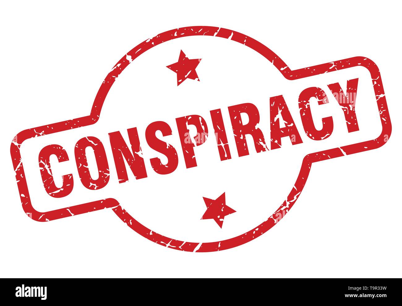 conspiracy stamp isolated on white Stock Vector Image & Art - Alamy